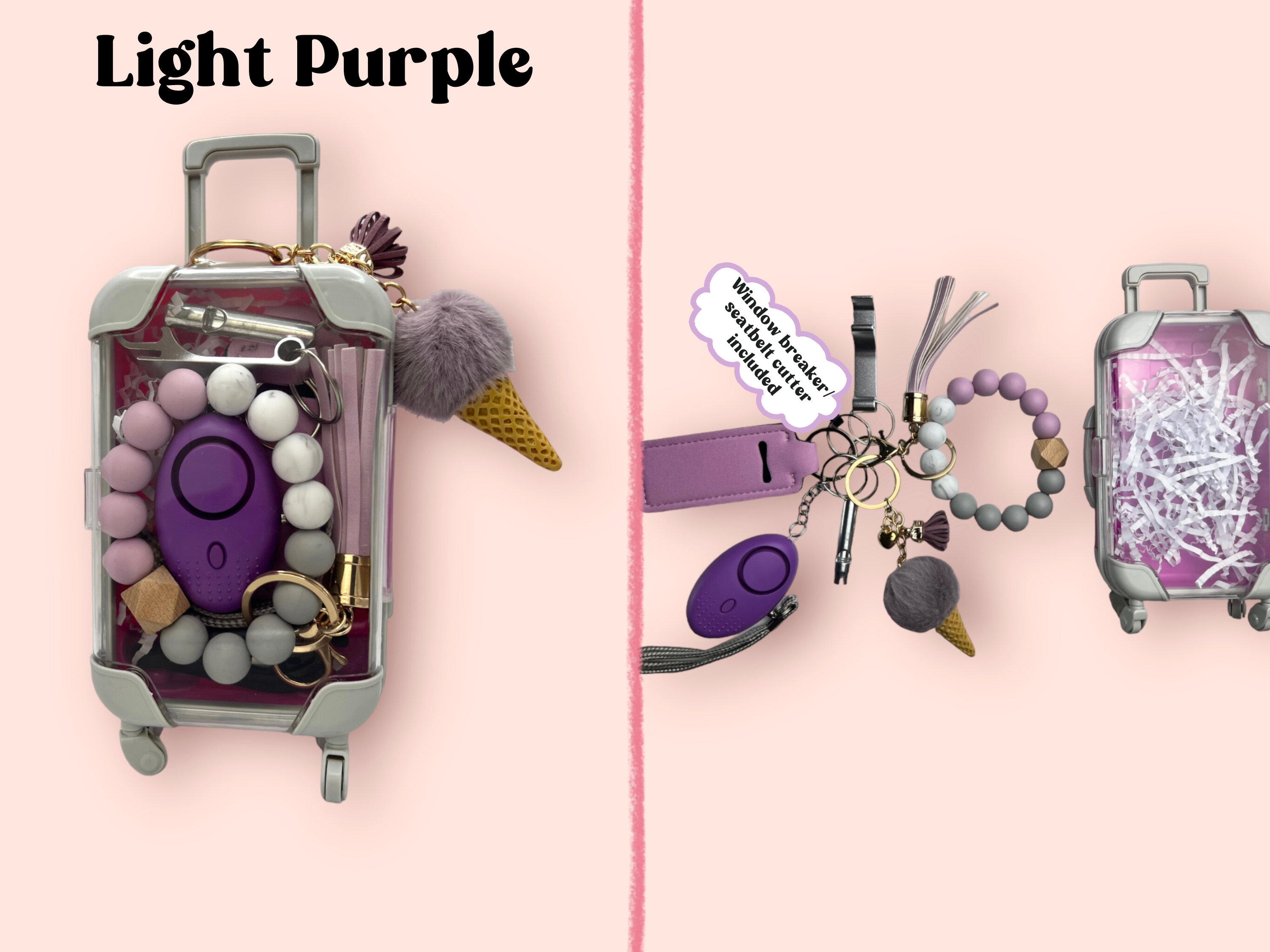 Mini Suitcase Safety Keychain, Gift for Women and Teens, Unique Gift ...