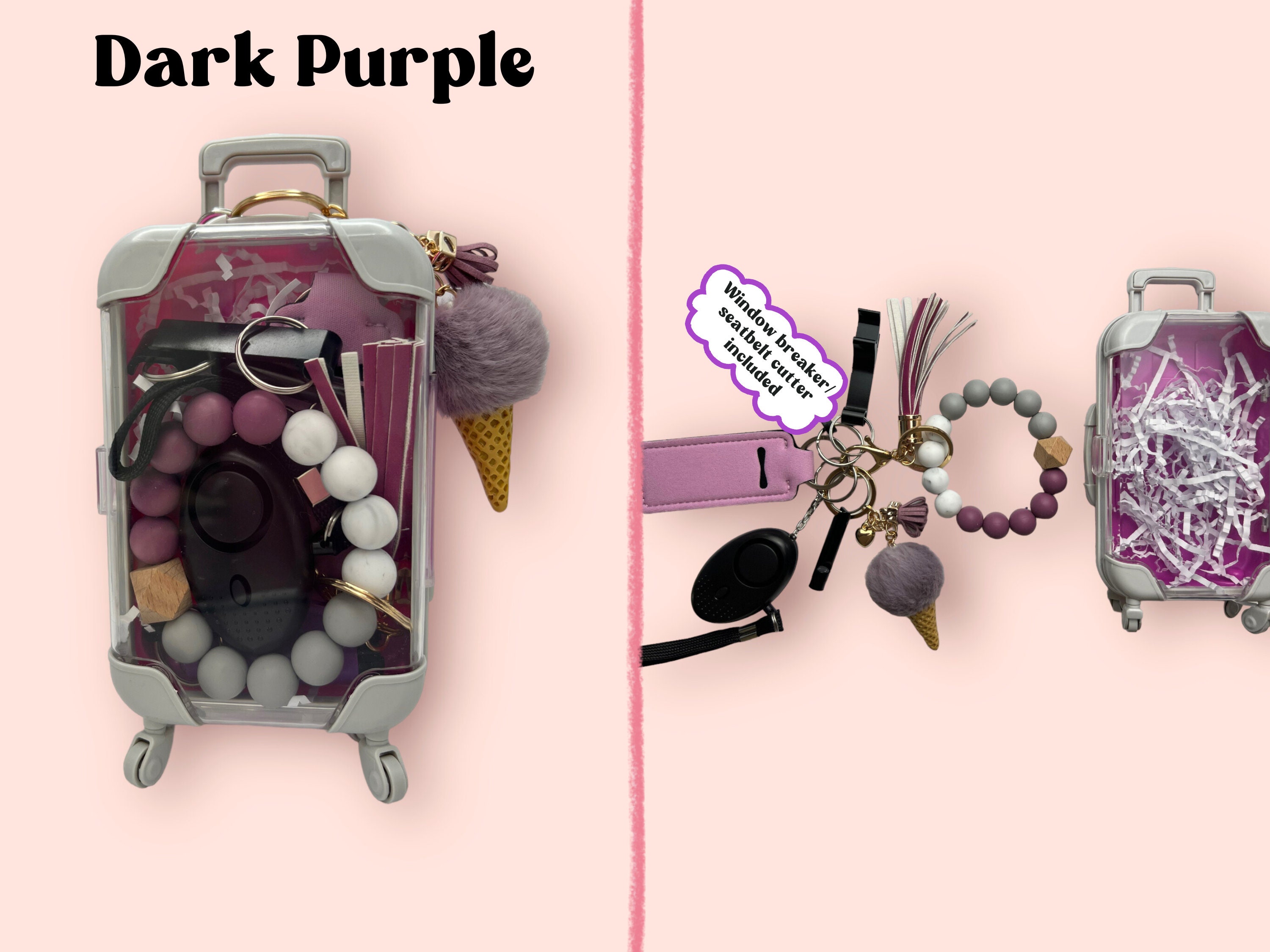 Mini Suitcase Safety Keychain, Gift for Women and Teens, Unique Gift ...