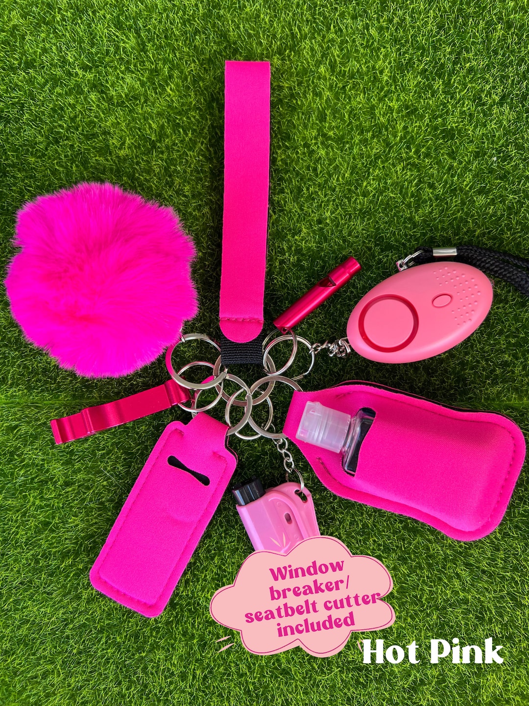 Safety Keychain With Everything, Personal Alarm, Women Keychain, Gift ...