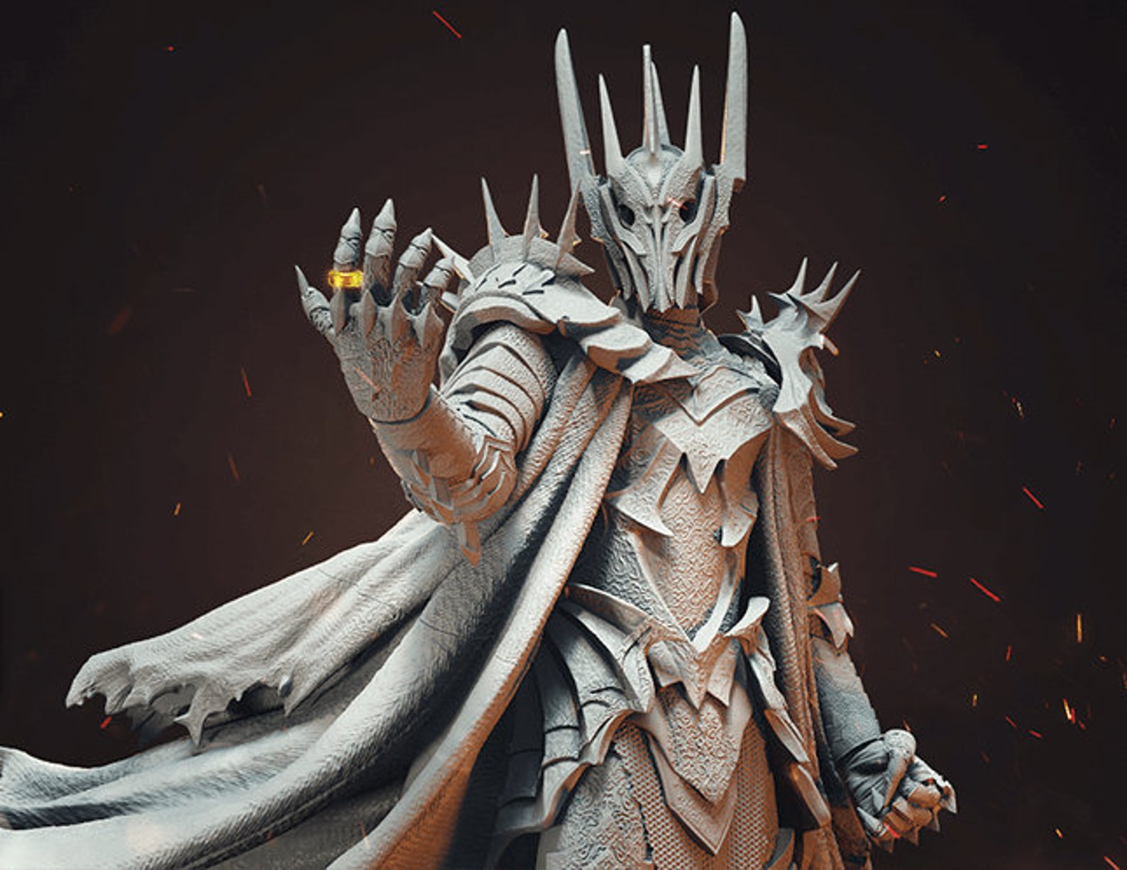 Sauron the Lord of the Rings LOTR STL File Ready for 3d - Etsy