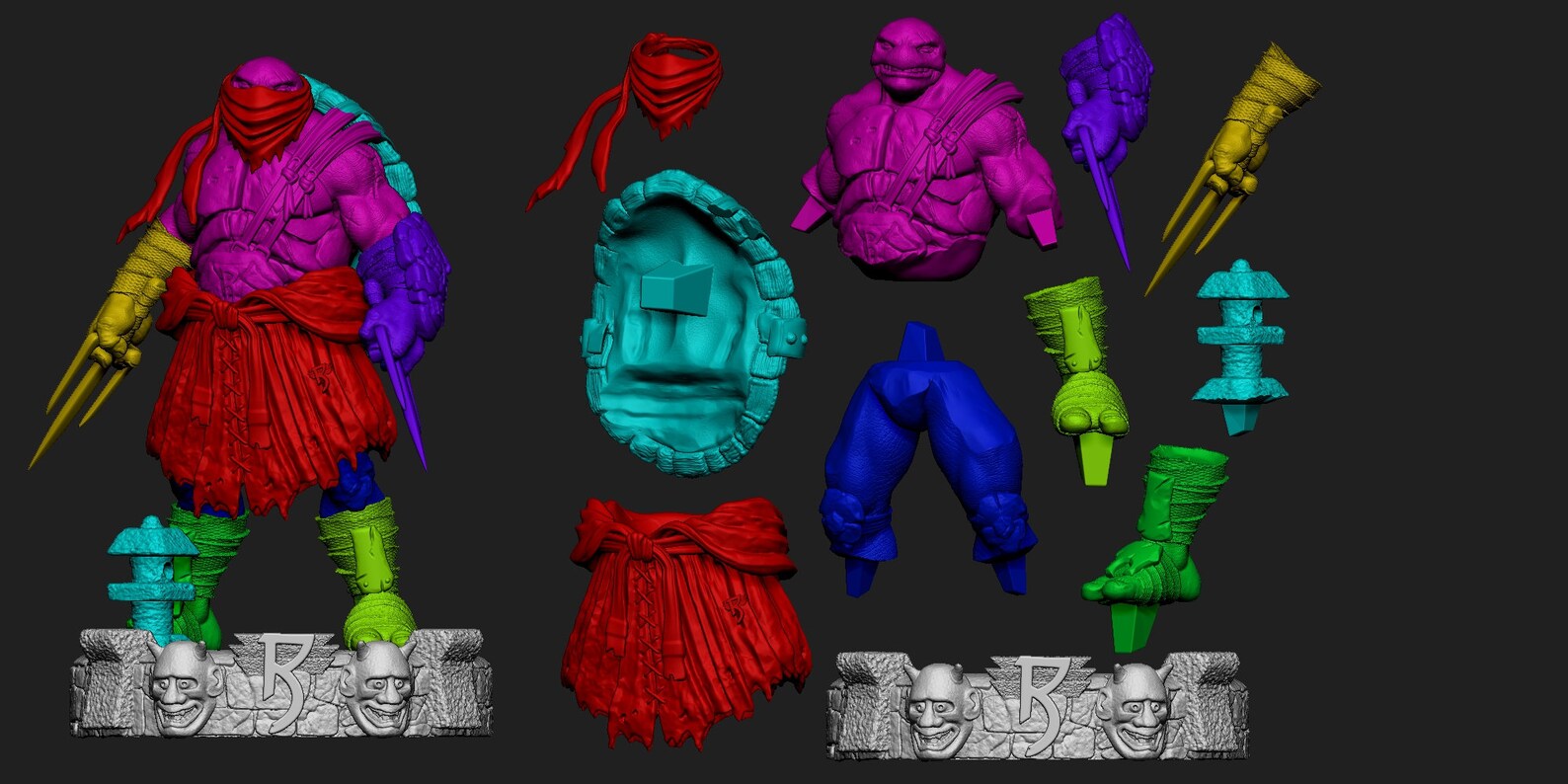 Raphael TMNT STL File Ready for 3d Print - Etsy Denmark