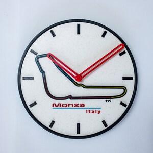 3D Printed Monza Circuit Formula 1 Wall Clock - Unique Racing Gift - Etsy