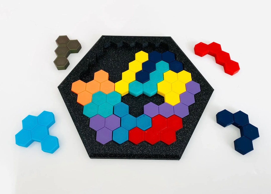 Hexagon Geometry Logic Game for IQ Building and Brain Workout - Etsy