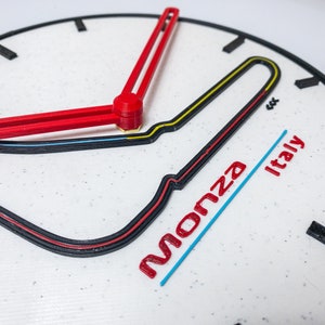 3D Printed Monza Circuit Formula 1 Wall Clock - Unique Racing Gift - Etsy