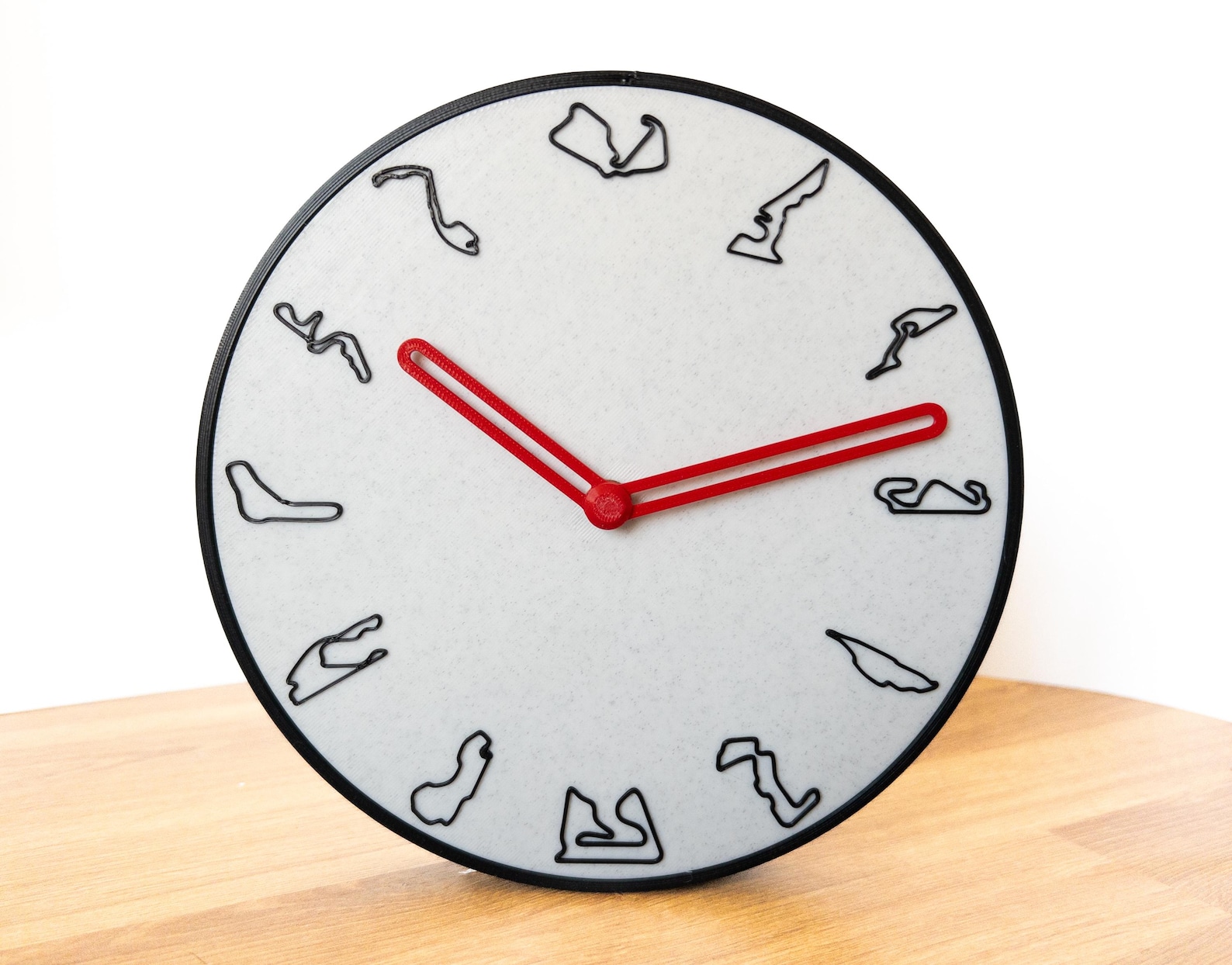 Modern F1 Racing Track Wall Clock, Silent Movement - Etsy