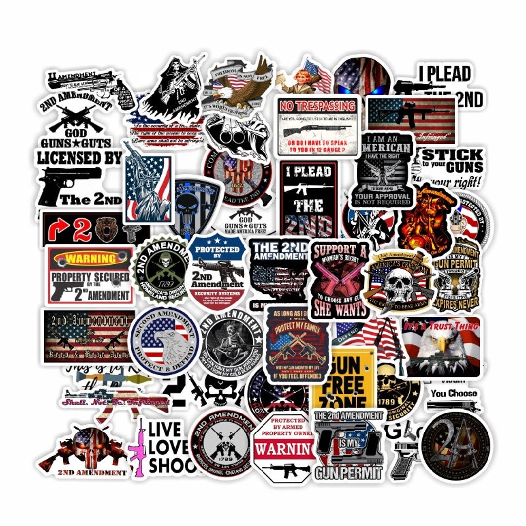 50 Pack 2A 2nd Amendment NRA Stickers - Etsy