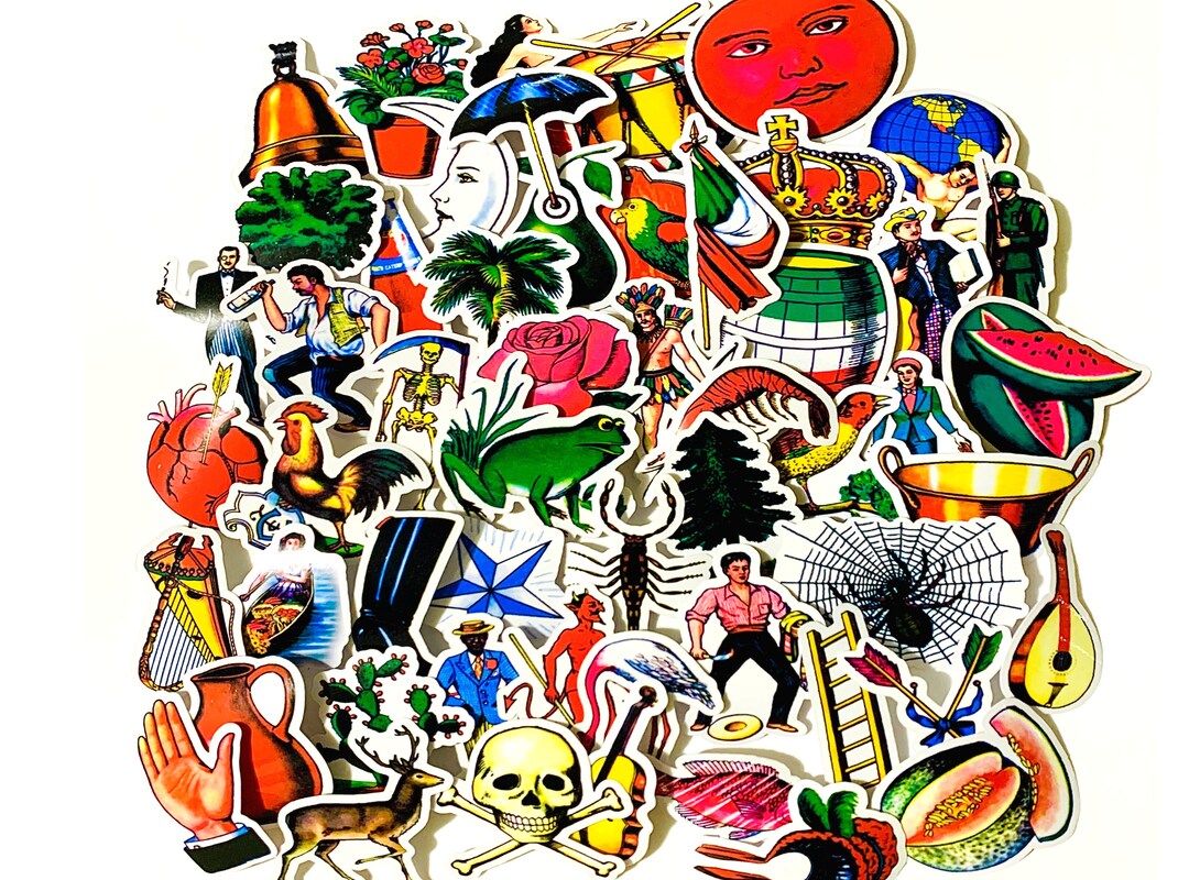 54 Pack Loteria Stickers - Etsy