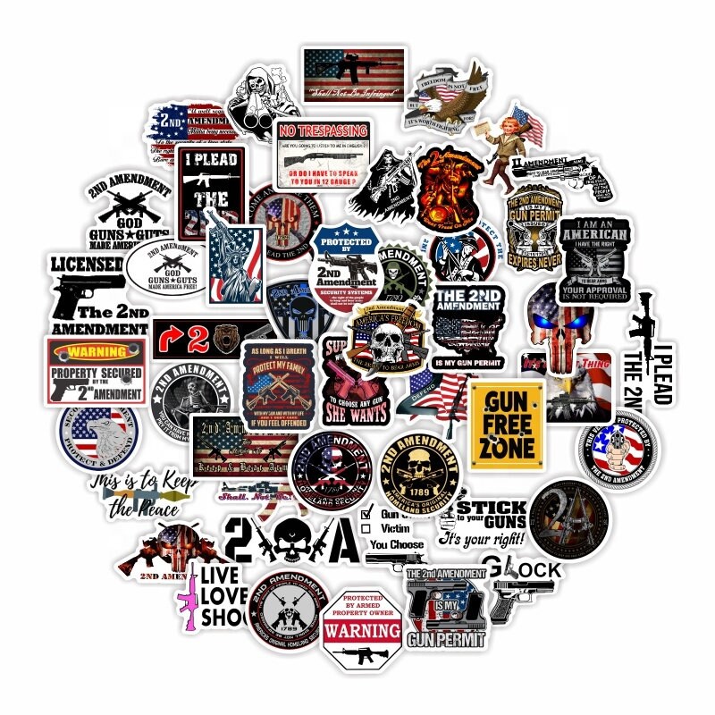 50 Pack 2A 2nd Amendment NRA Stickers - Etsy