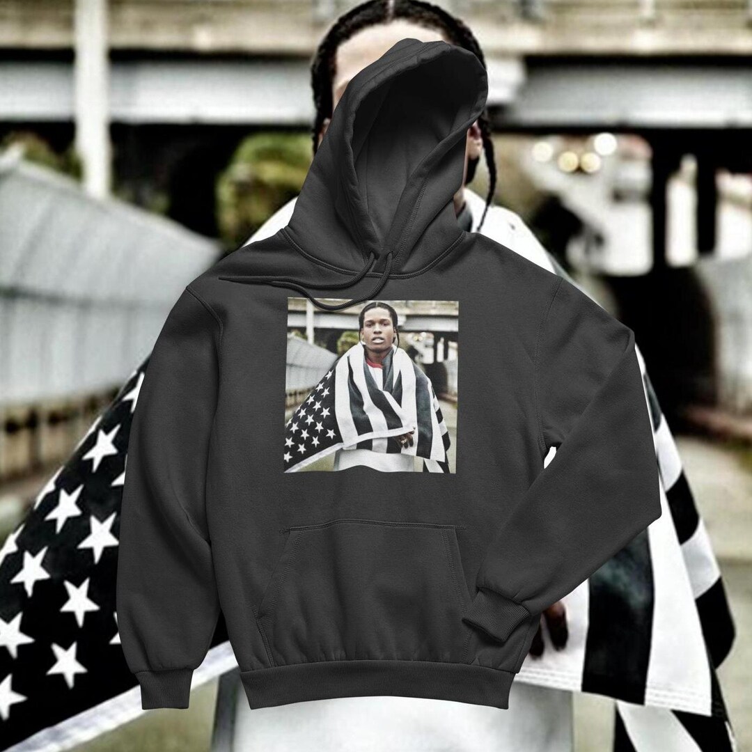 ASAP Rocky Long. Live. ASAP American Flag Graphic T-shirt ...