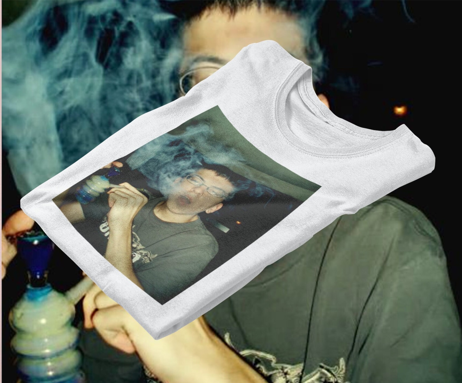 Mclovin Smoking Retro Black White Tshirt || Shoplikebreezy - Etsy