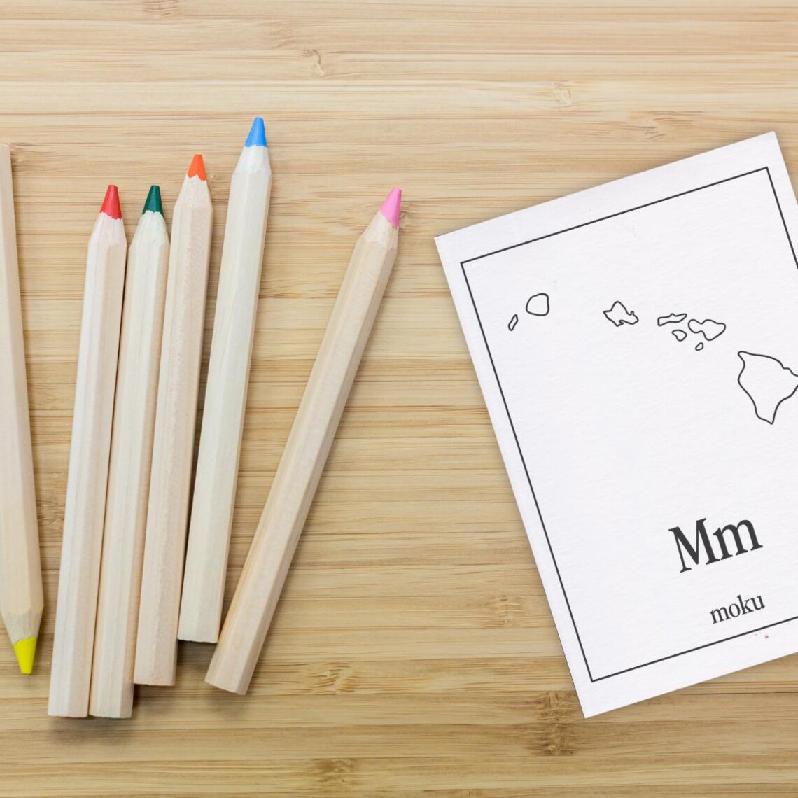 Hawai‘i Pī‘āpā Printable - Hawaiian Alphabet Coloring Page, ʻŌlelo ...
