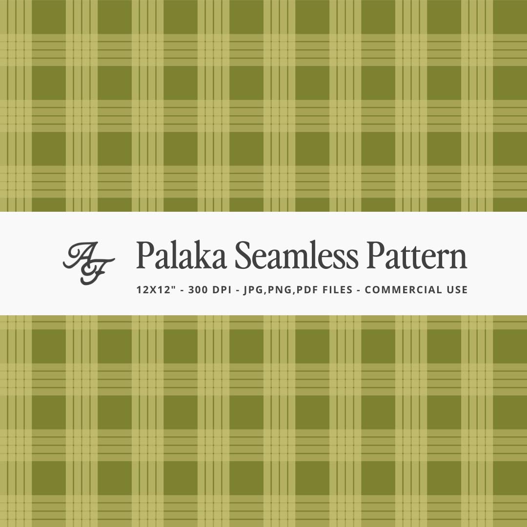 Palaka Seamless Pattern - Camo Green, Hawaiian Print, Repeat Background ...