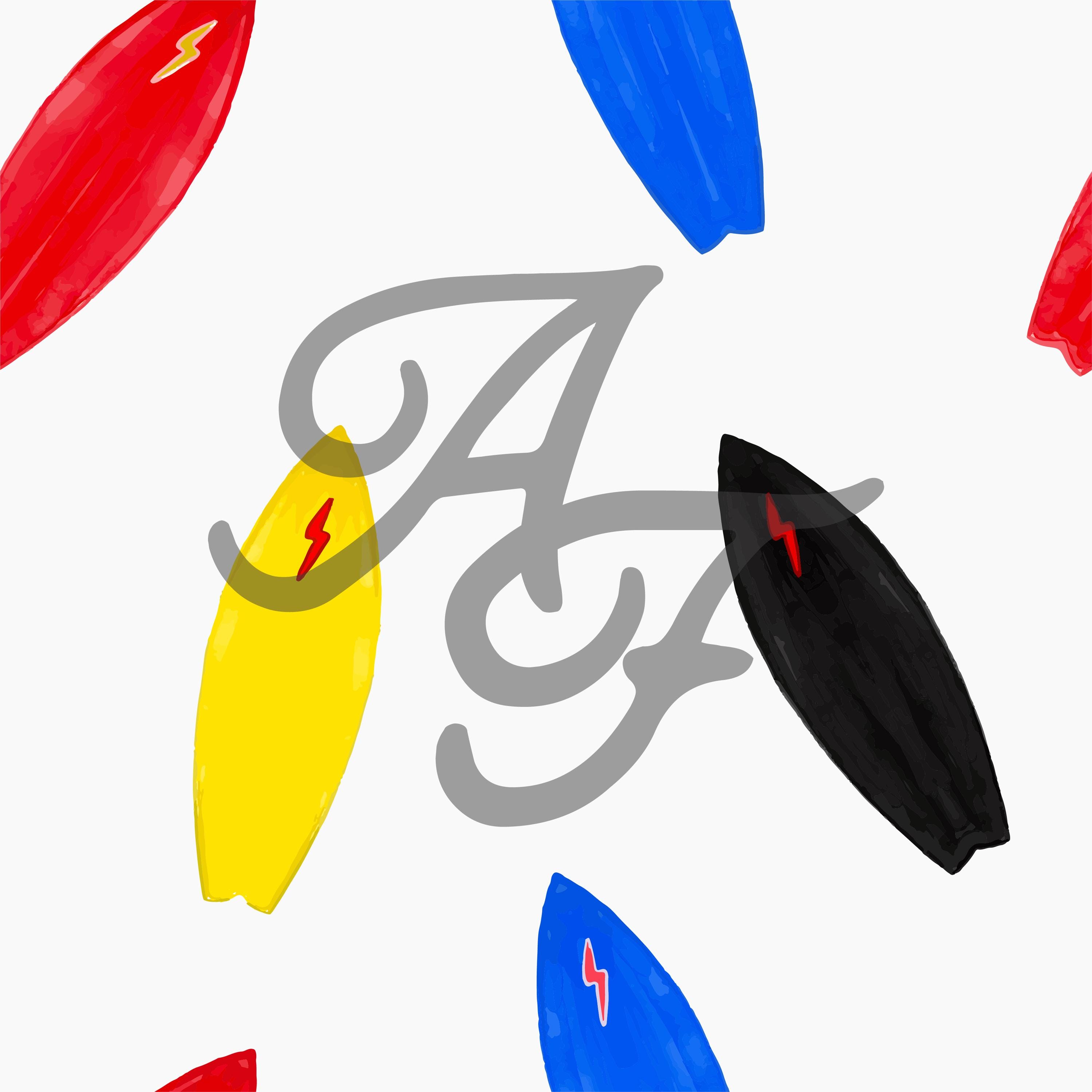 Surfboard Seamless Pattern - Colorful Retro Board, Repeat Background ...