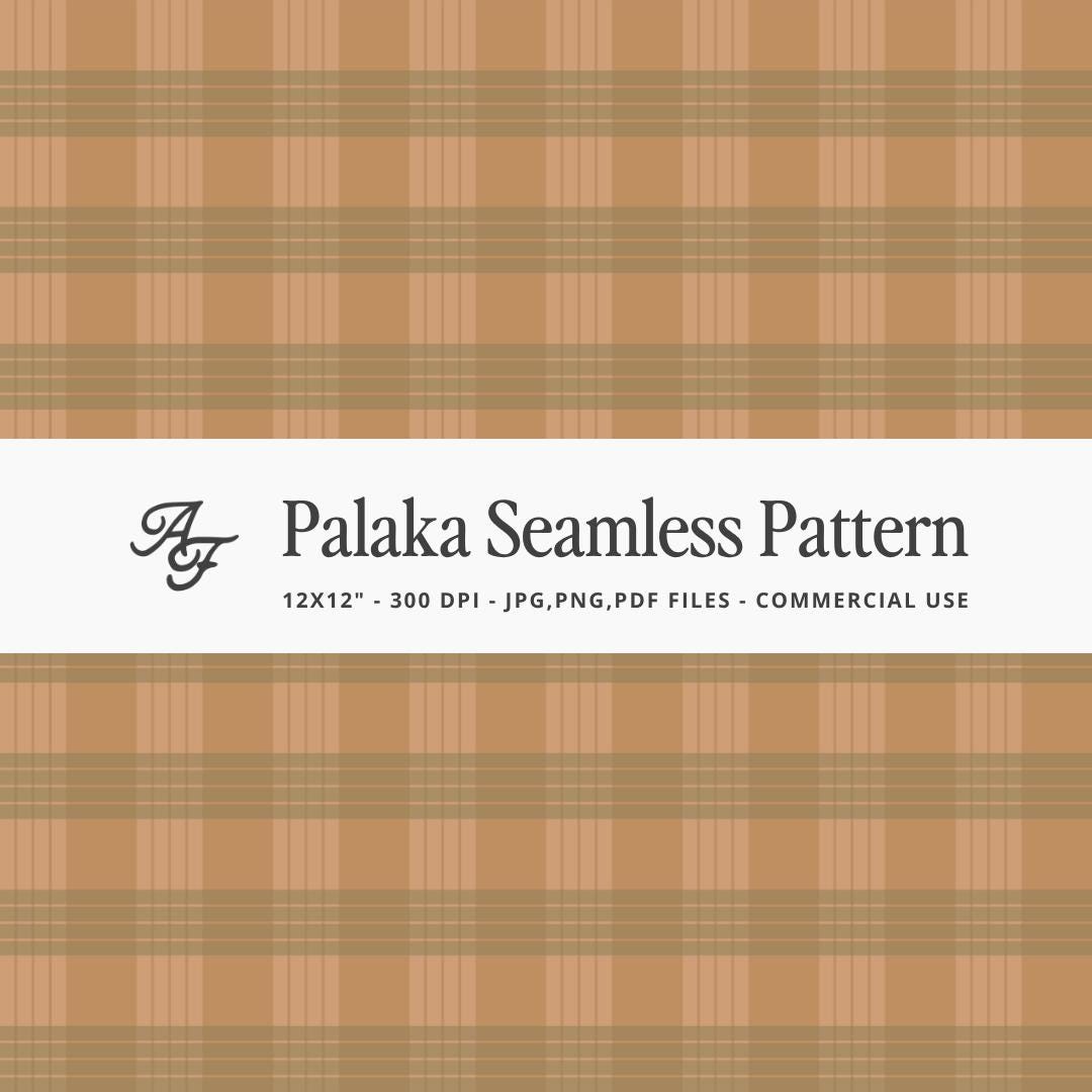 Palaka Seamless Pattern - Vintage Brown, Hawaiian Print, Repeat ...