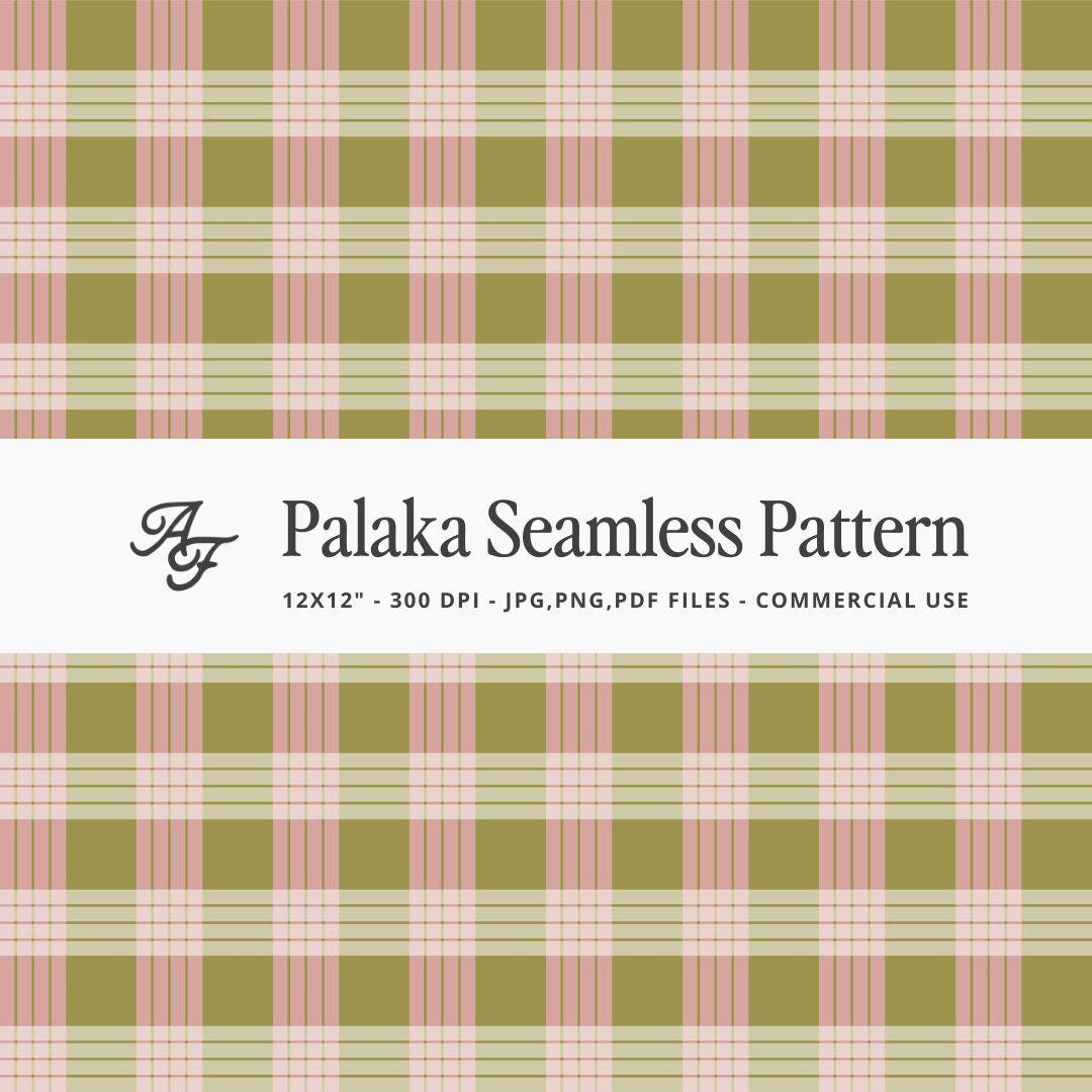 Palaka Seamless Pattern - Pink Green, Hawaiian Print, Repeat Background ...