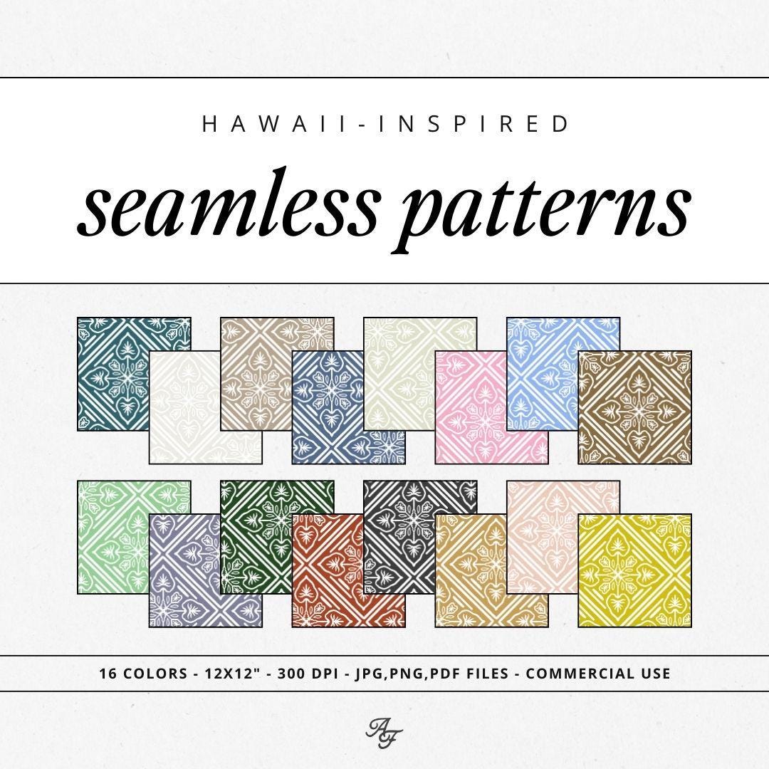 Kalo Quilt Seamless Pattern - Colorful Patchwork Tile, Repeat ...