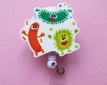 Badge Clip Bacteria - Etsy