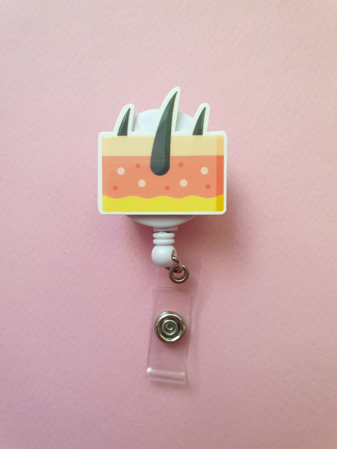 Skin Badge Reel, Dermatologist Card Holder, Doctor Gift, Nurse Badge ...