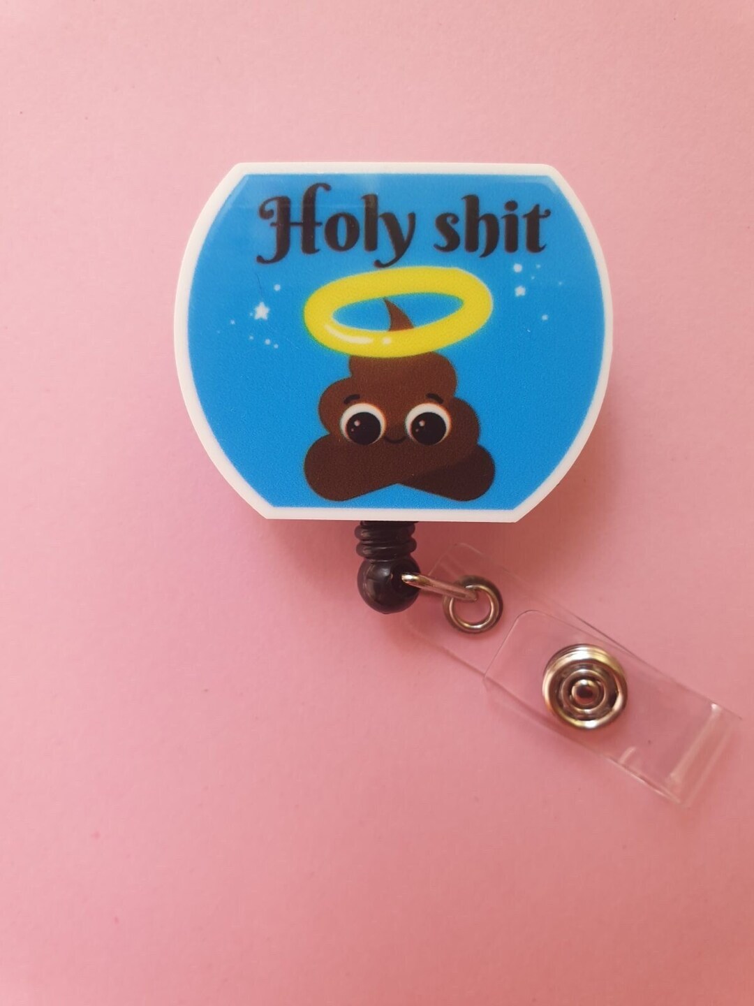 Funny 'holy Shit' Badge Reel: Doctor/nurse Gift - Etsy Australia