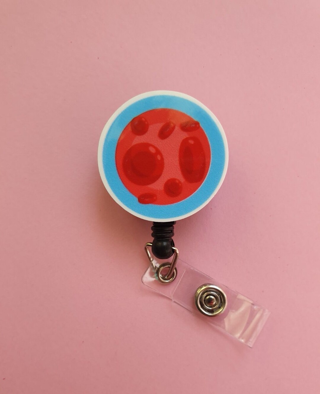 Red Blood Cells Badge Reel, Lab Scientist ID Holder - Etsy