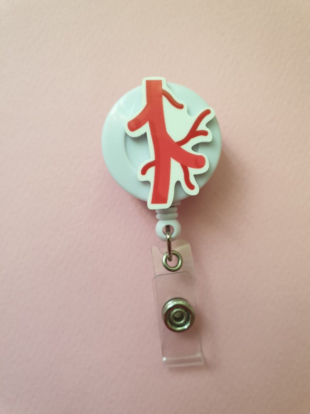 Cardiologist Badge Reel, Blood Vessels Card Holder, Doctor Gift ...