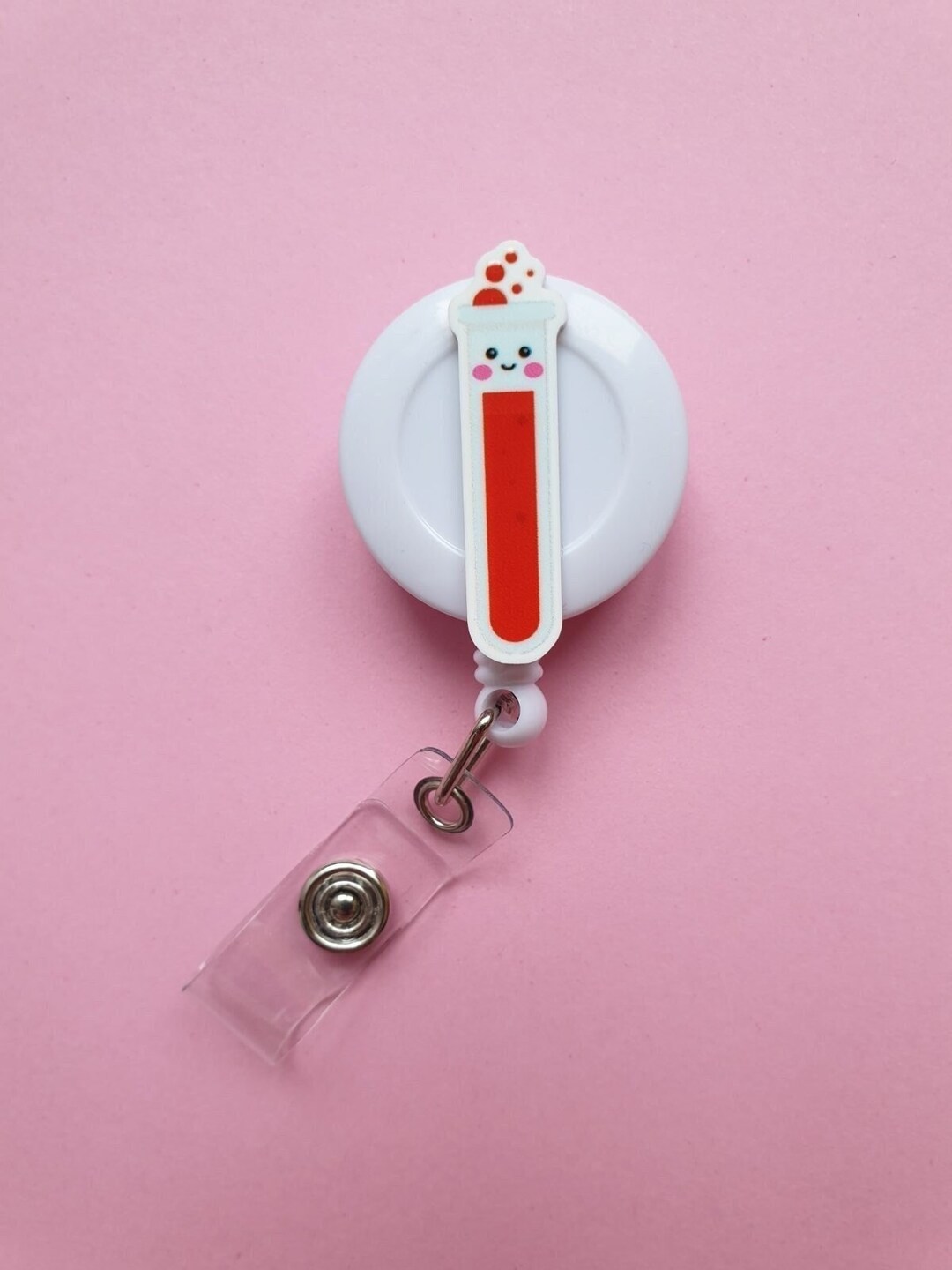 Lab Tech Badge Reel, Test Tube Card Holder, Lab Scientist Gift ...