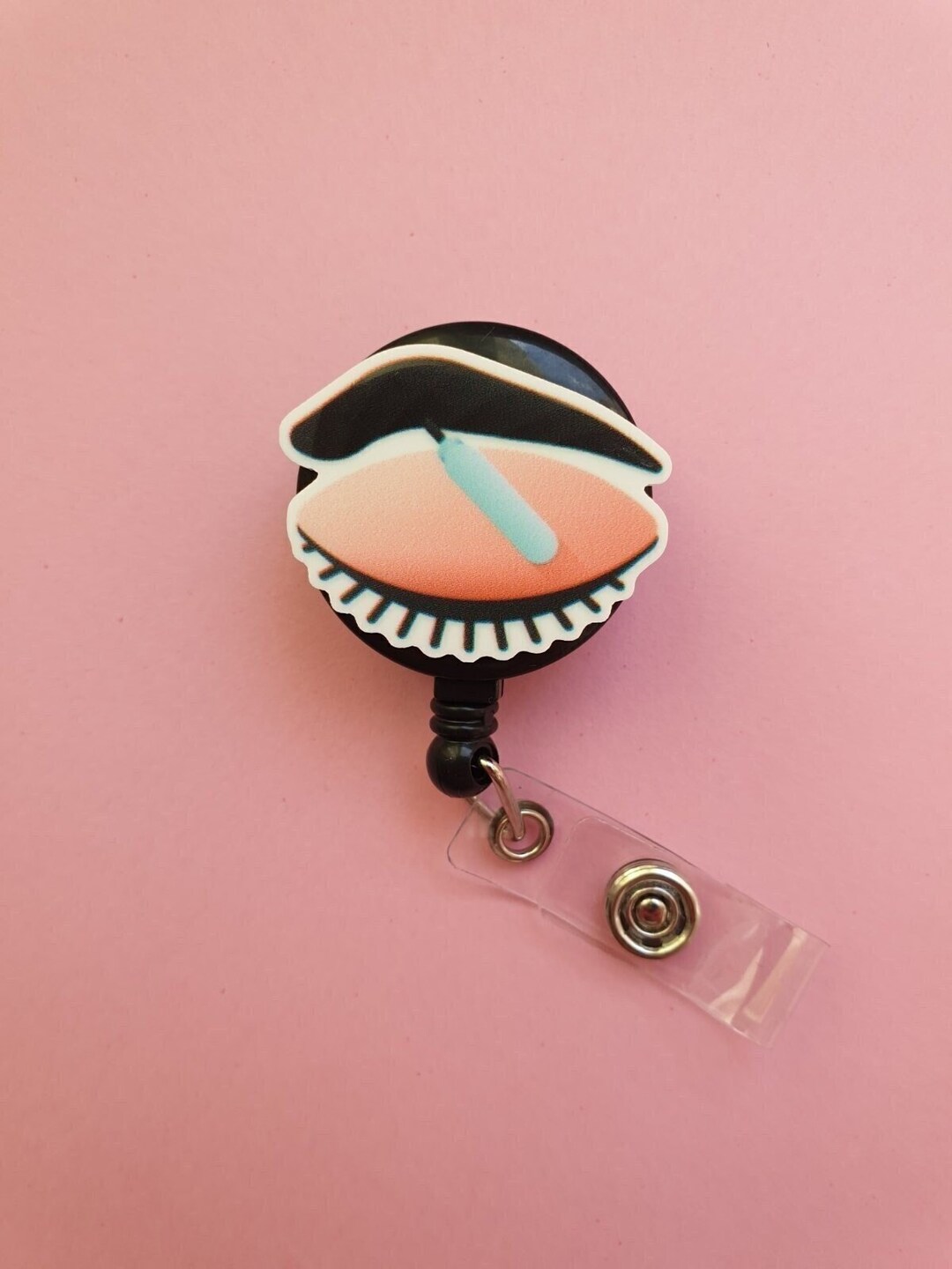 Microblading Eyebrow Retractable Badge Reel: Permanent Makeup Artist ...