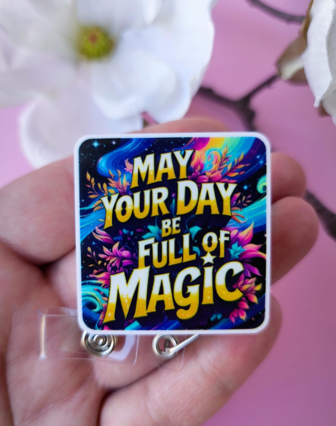 Magic Badge Reel: Office Worker/nurse ID Clip - Etsy