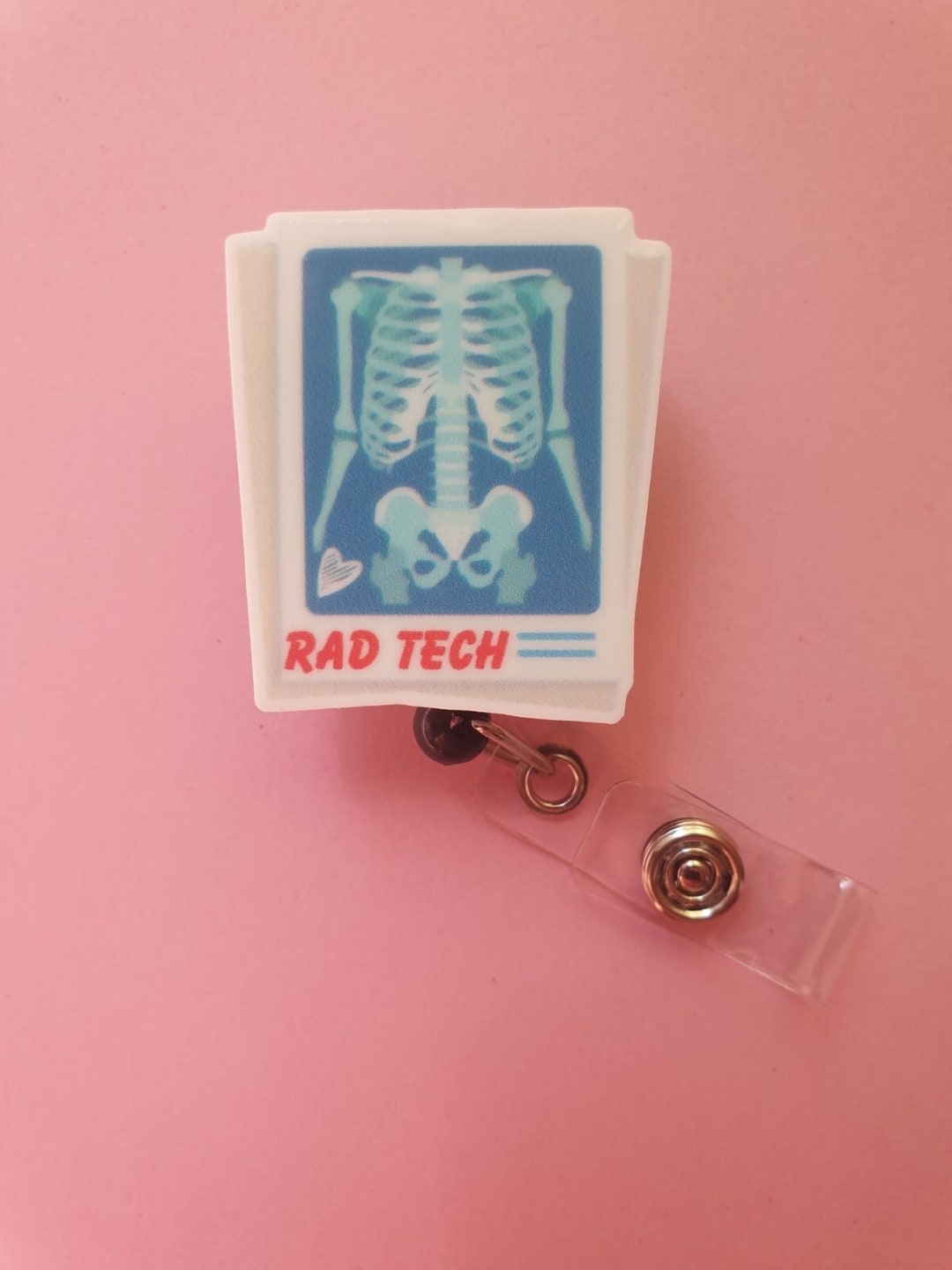 X-ray Tech Badge Reel, XRAY Card Holder, Rad Tech Gift, Radiology ID ...
