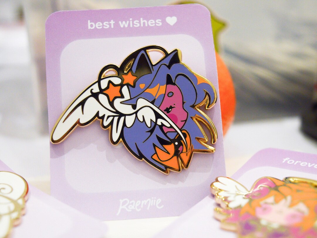 Cyber Cat Angels 2" Enamel Pins - Etsy