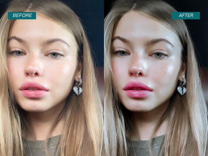 7 Selfie Presets Bundle Lightroom Portrait Filters Facetune - Etsy