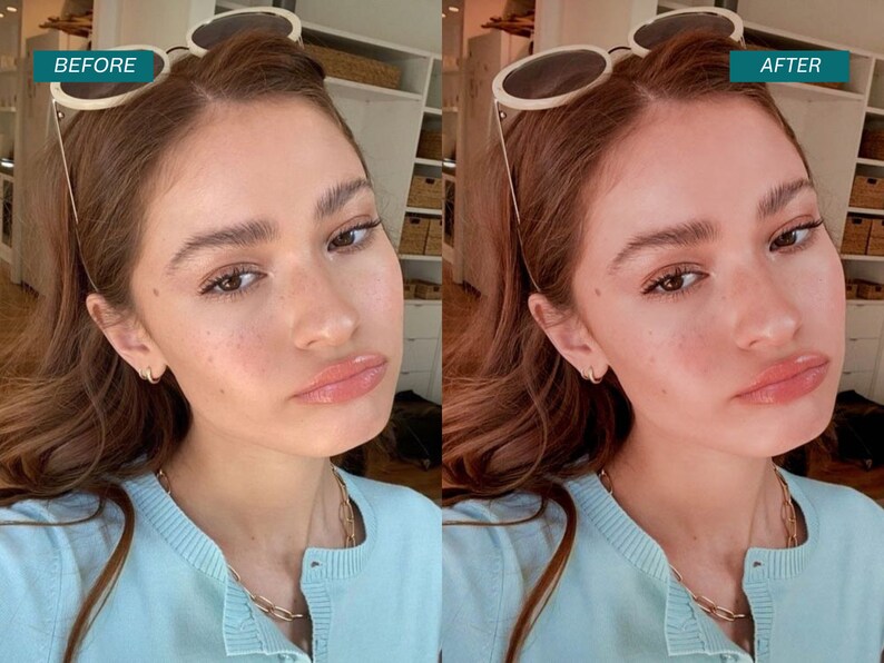 7 Selfie Presets Bundle Lightroom Portrait Filters Facetune - Etsy