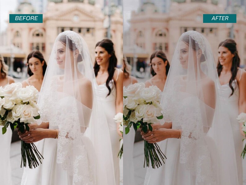 Wedding Presets Lightroom, Wedding Filters, Bride Presets, Bright ...