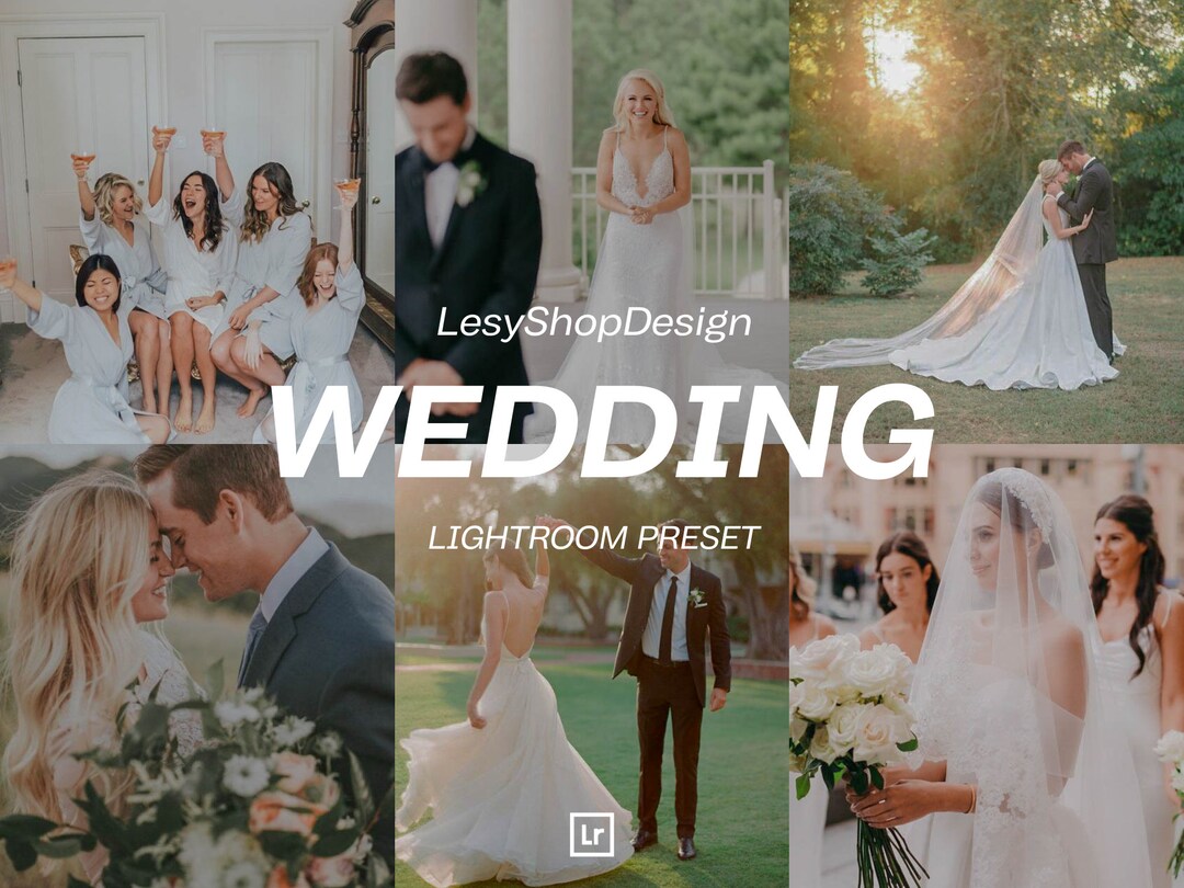 Wedding Presets Lightroom, Wedding Filters, Bride Presets, Bright ...