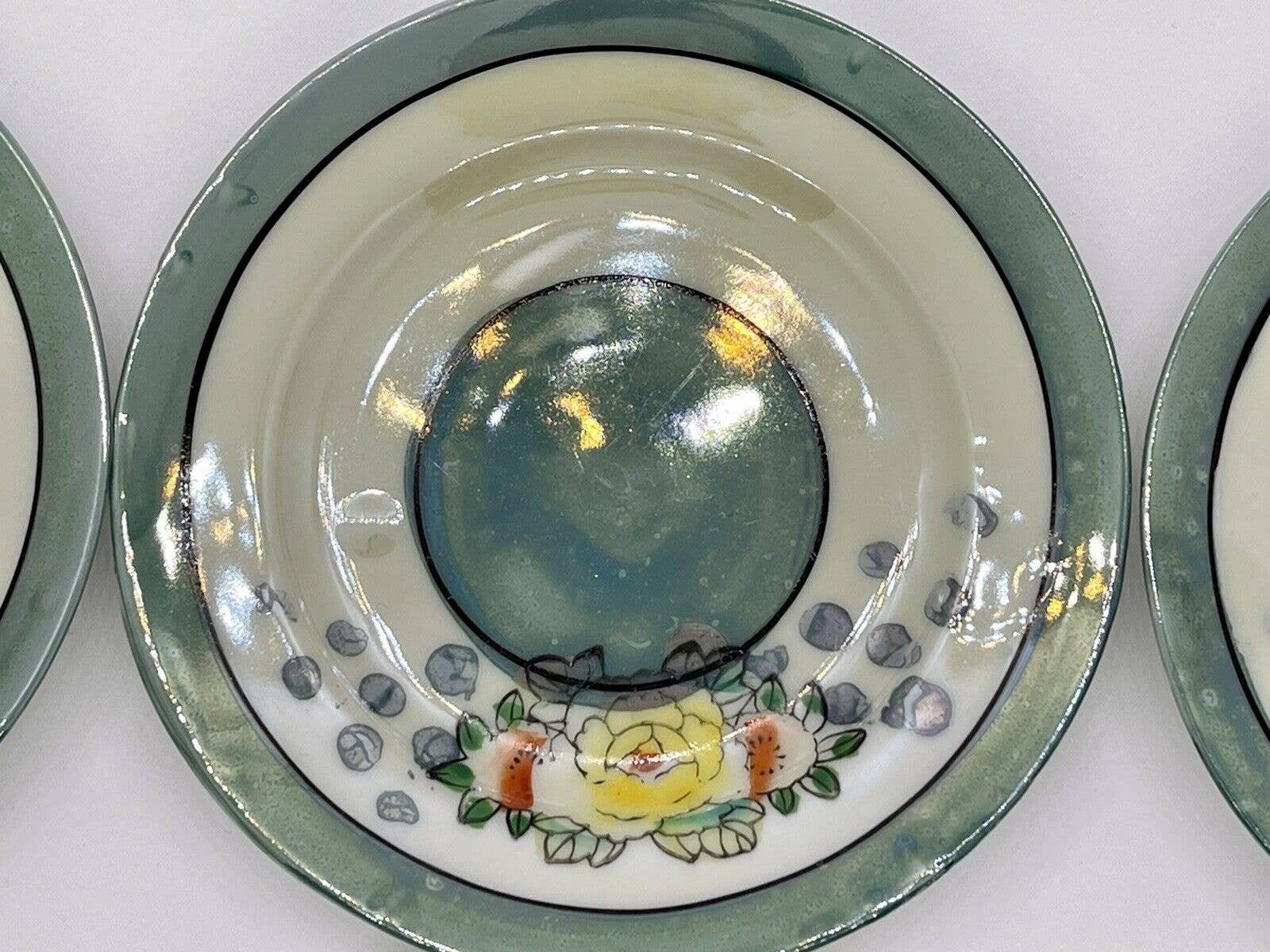 Vintage Japanese Lusterware Floral Set of 6 Saucers/butter Dishes - Etsy