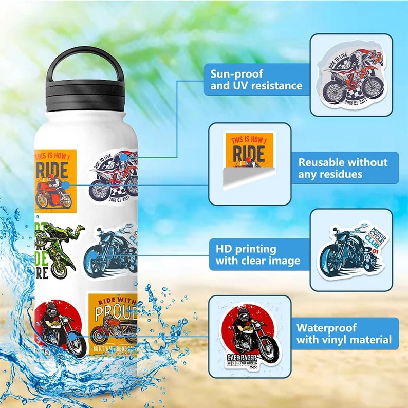 Bmx Mixed Sticker Packs * Motorcycle Stickers * Motorbike Stickers ...