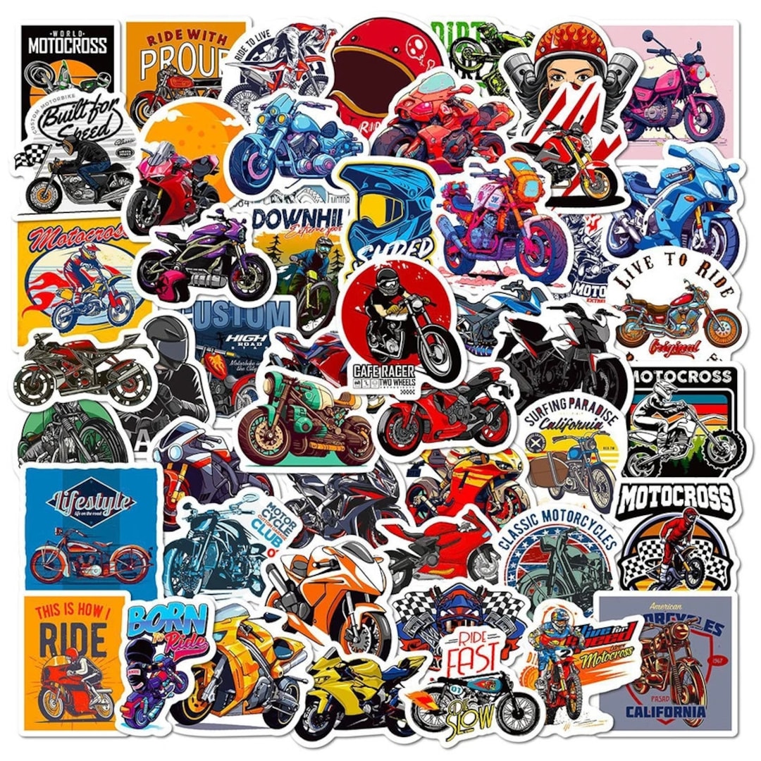 Bmx Mixed Sticker Packs * Motorcycle Stickers * Motorbike Stickers ...