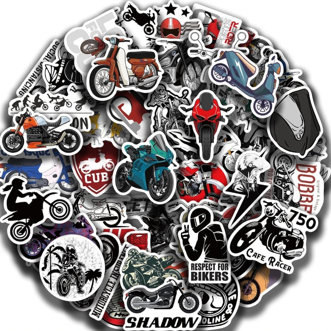 Bmx Mixed Sticker Packs * Motorcycle Stickers * Motorbike Stickers ...