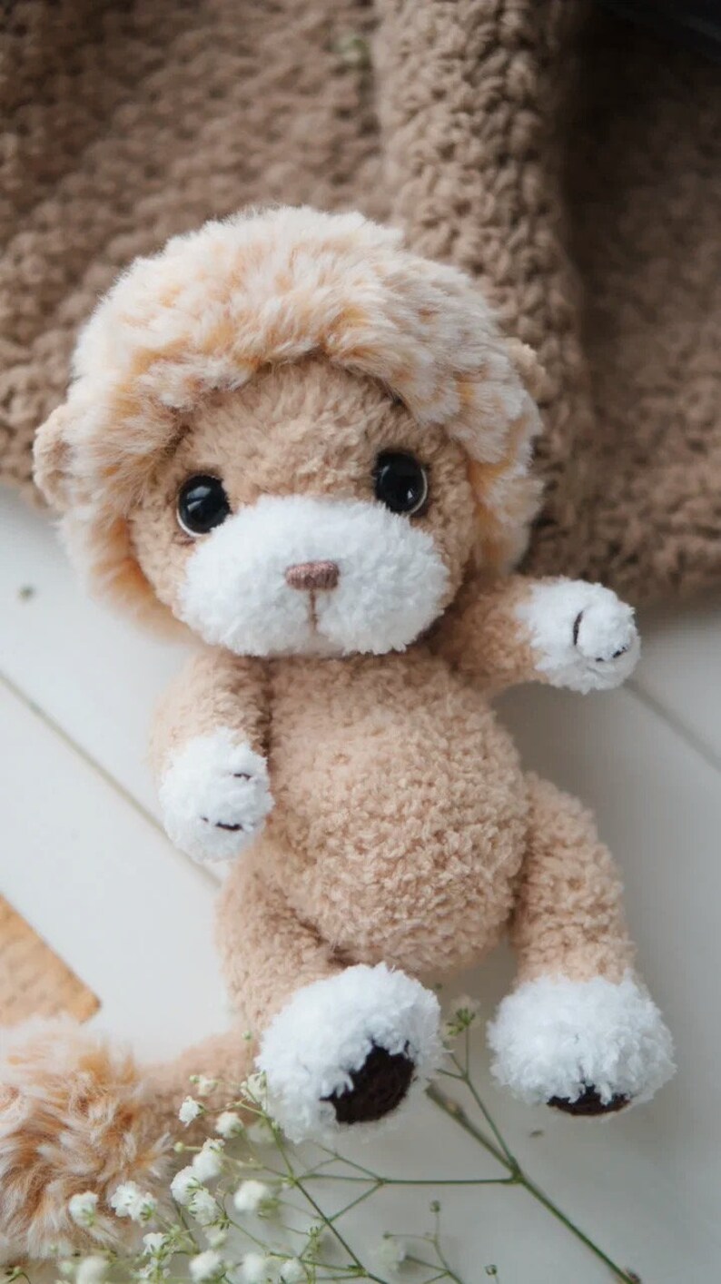 Lion Crochet Pattern. Amigurumi Lion Cub With Clothes. - Etsy
