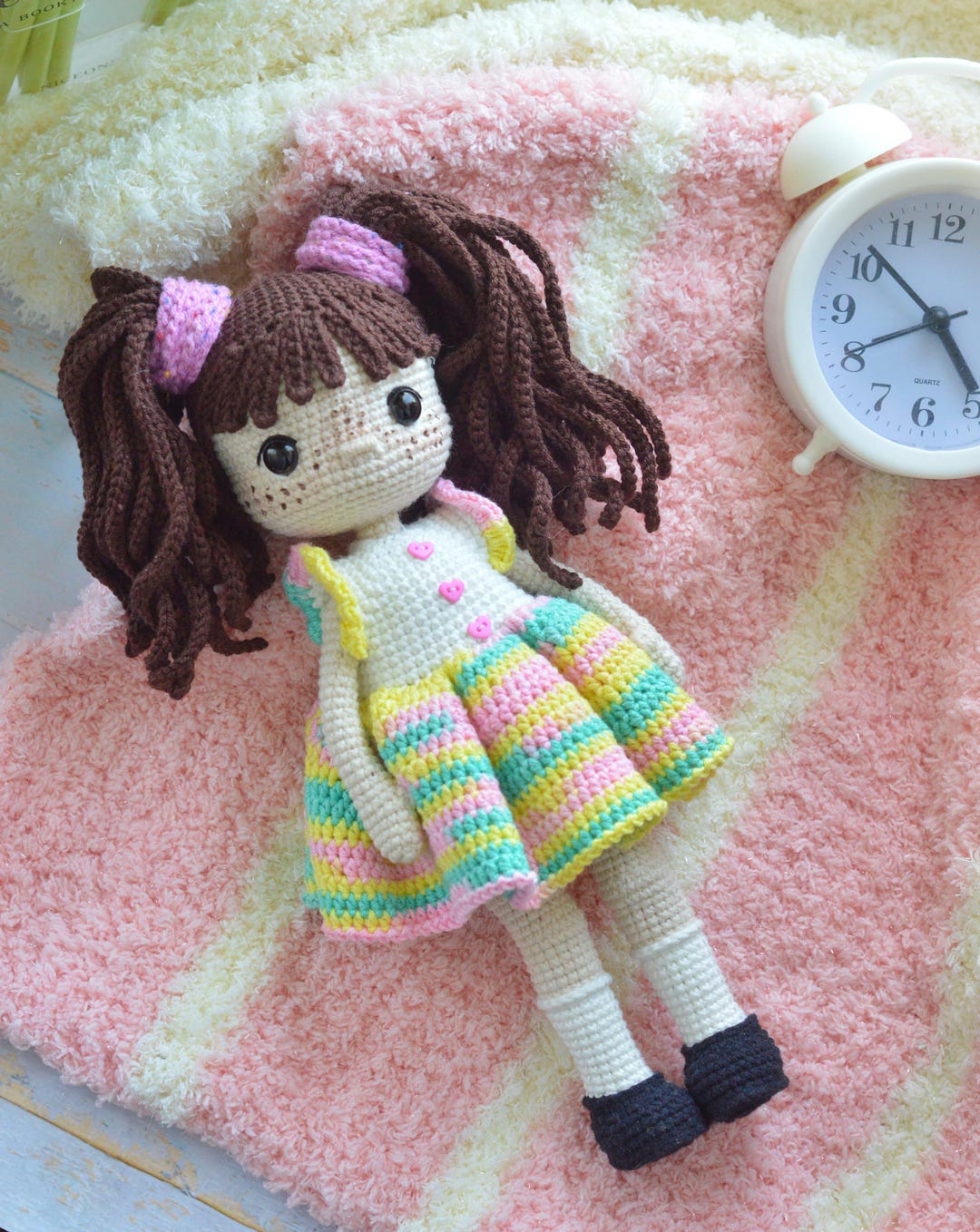 Crochet Pattern : Doll Polina | Doll Polina Amigurumi | Toy Pattern ...