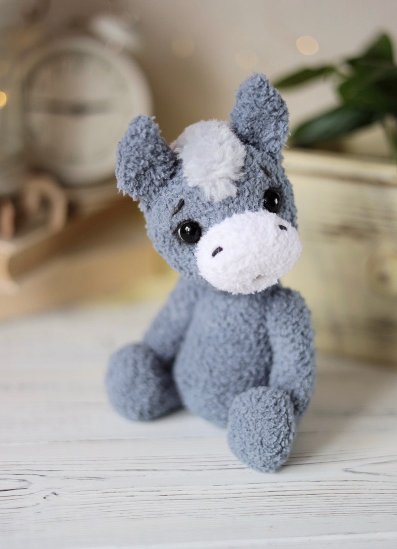 Donkey Crochet Pattern. Amigurumi Plush Donkey in Clothes - Etsy