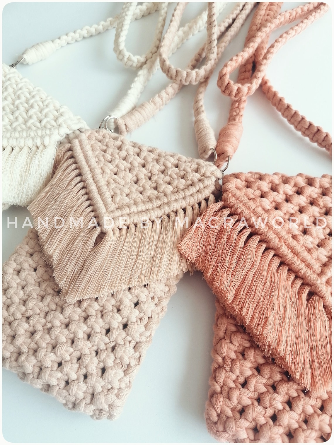 Macrame Phone Bag Handmade Macrame Purse Bag Crossbody Phone - Etsy