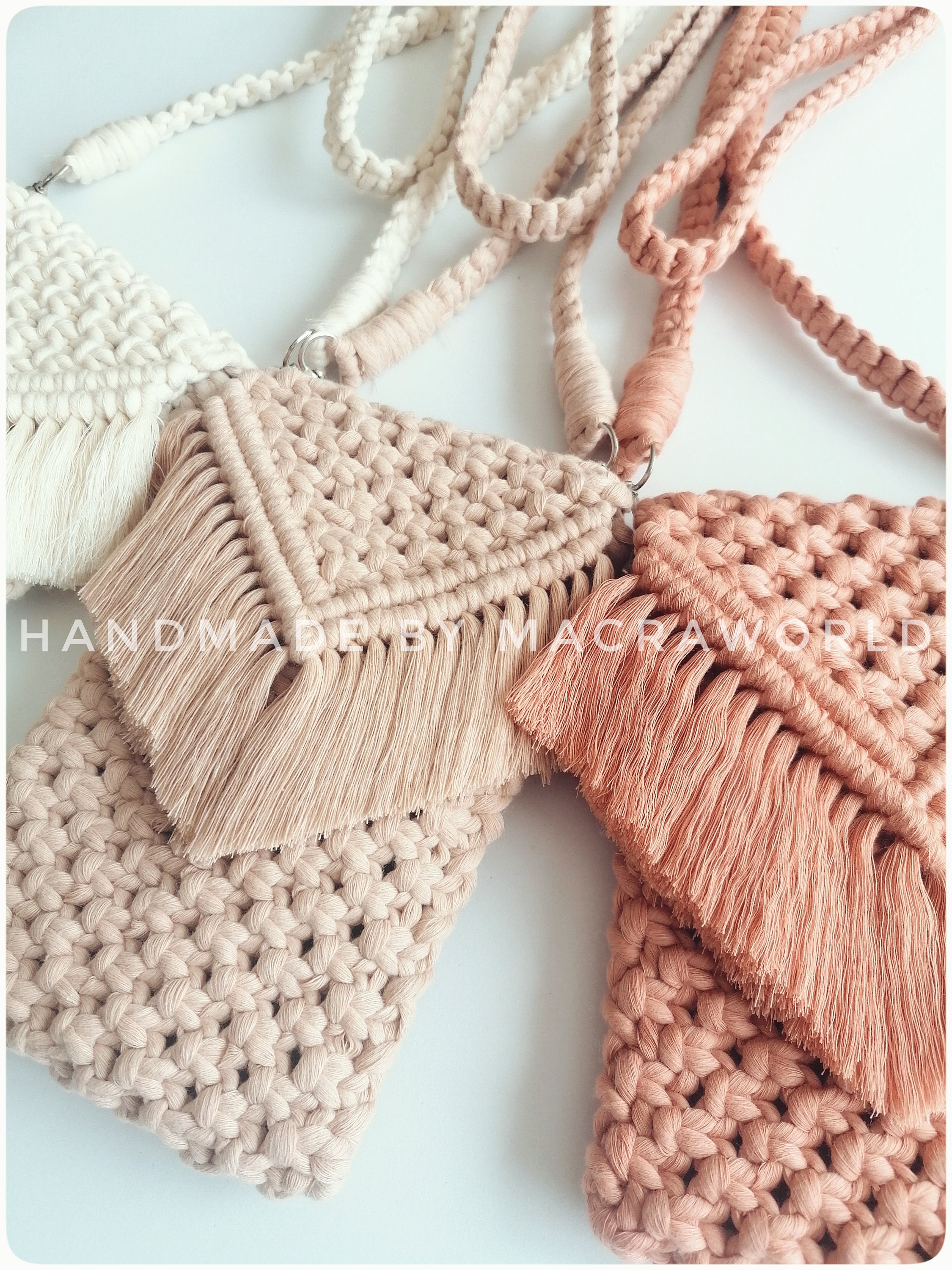 Macrame Phone Bag Handmade Macrame Purse Bag Crossbody Phone - Etsy