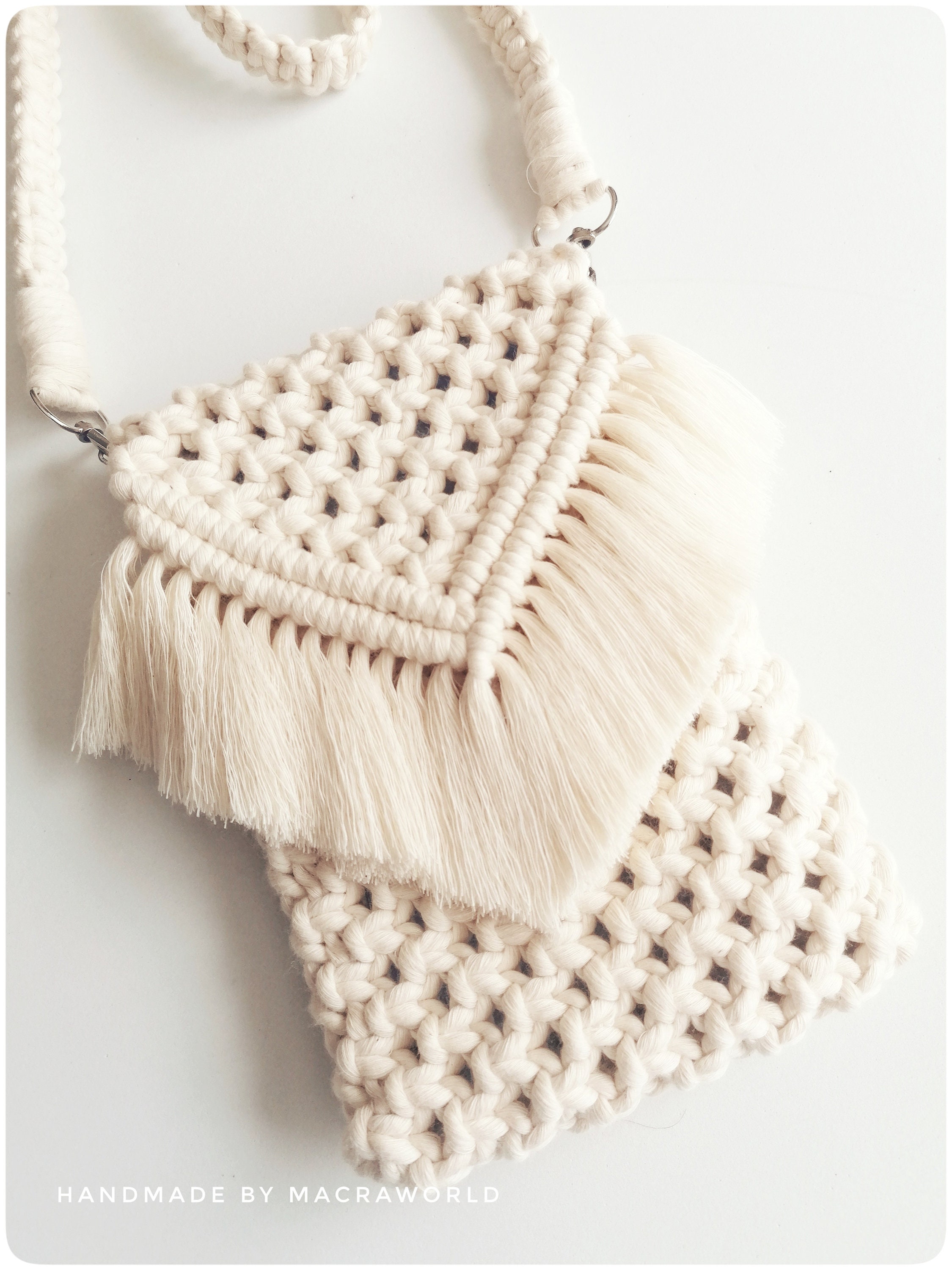 Macrame Phone Bag Handmade Macrame Purse Bag Crossbody Phone - Etsy