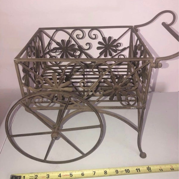 Wrought Iron Cart - Etsy