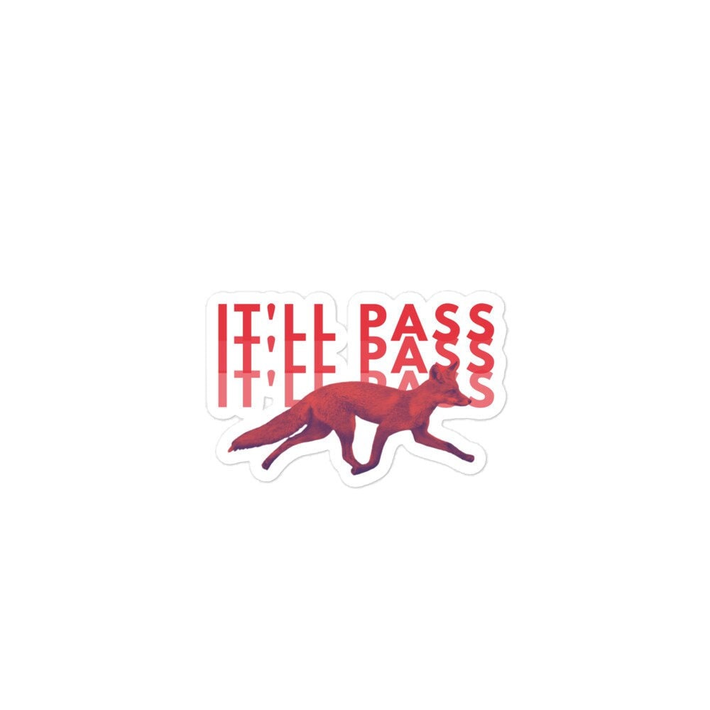 Fleabag & the Priest - It'll Pass Fox Sticker - Etsy