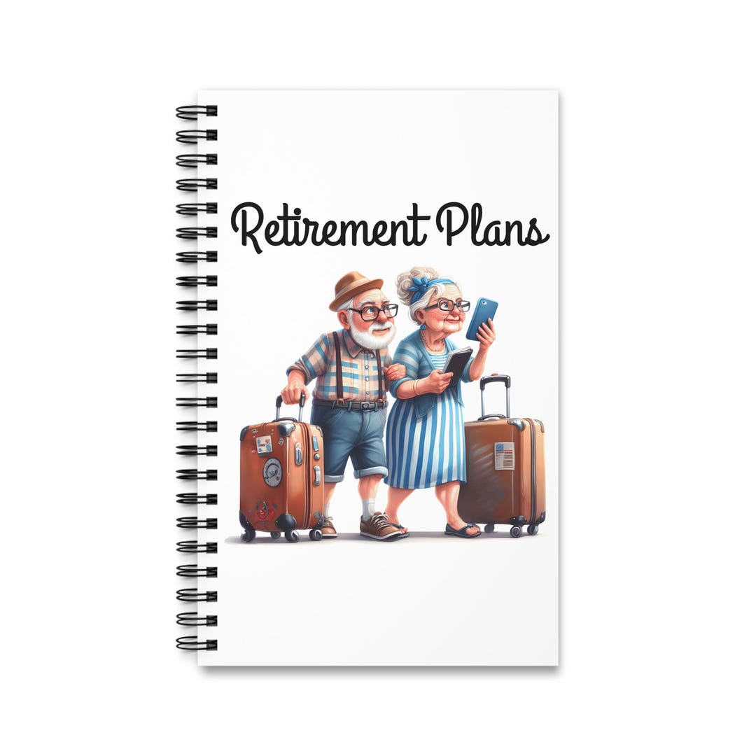 Retirement Plans Spiral Journal - Retirement Gift, Retirement Planning ...