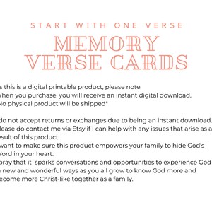 Christmas Memory Verse Cards Printable, Christmas Scriptures for Kids ...