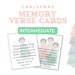Christmas Memory Verse Cards Printable, Christmas Scriptures for Kids ...