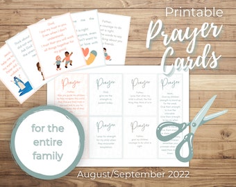 Prayer Prompt Cards, Prayer Prompts for Kids, Sunday School Prayers ...